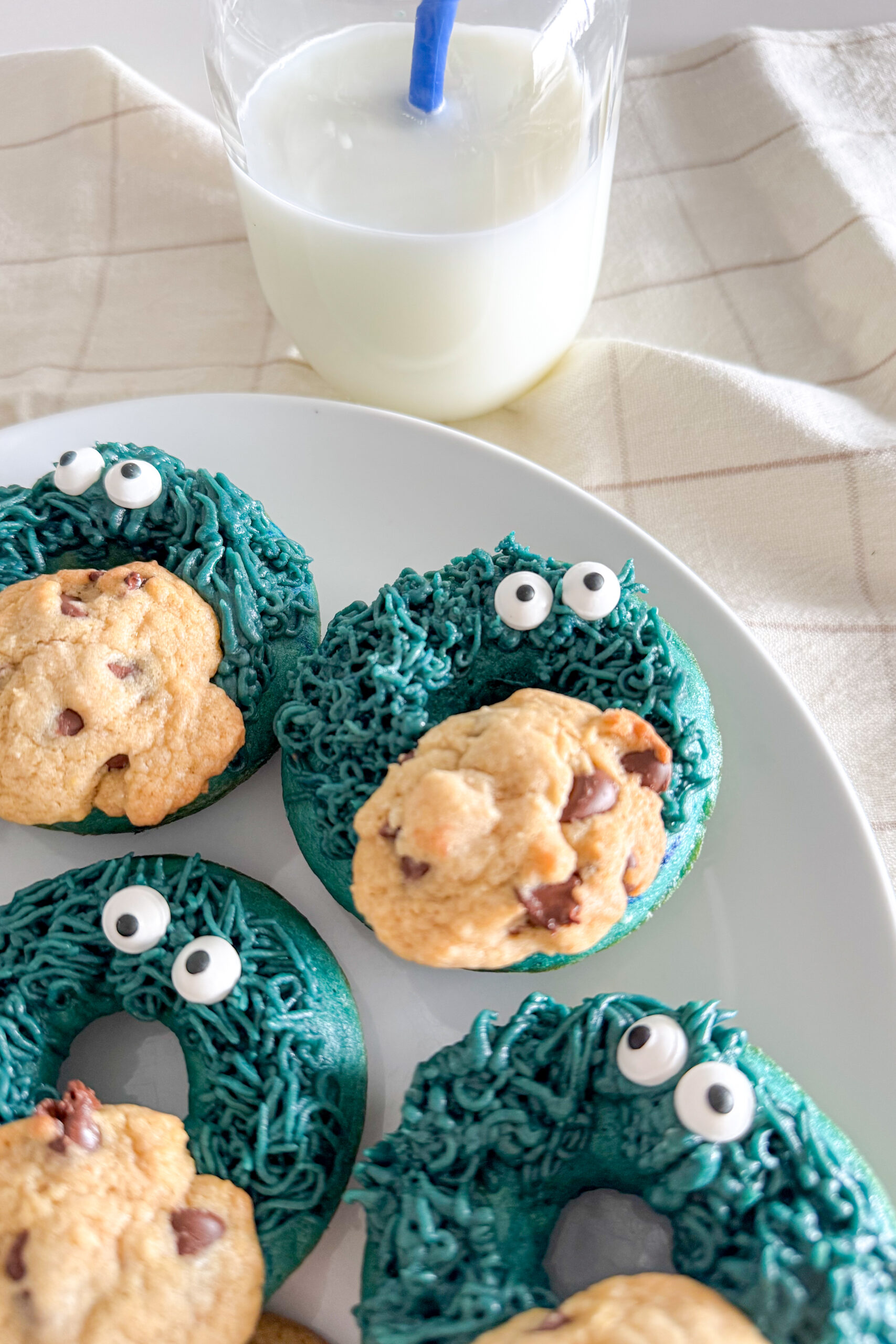 Cookie Monster Donuts - The Secret Crunch | Homemade Cookies & More
