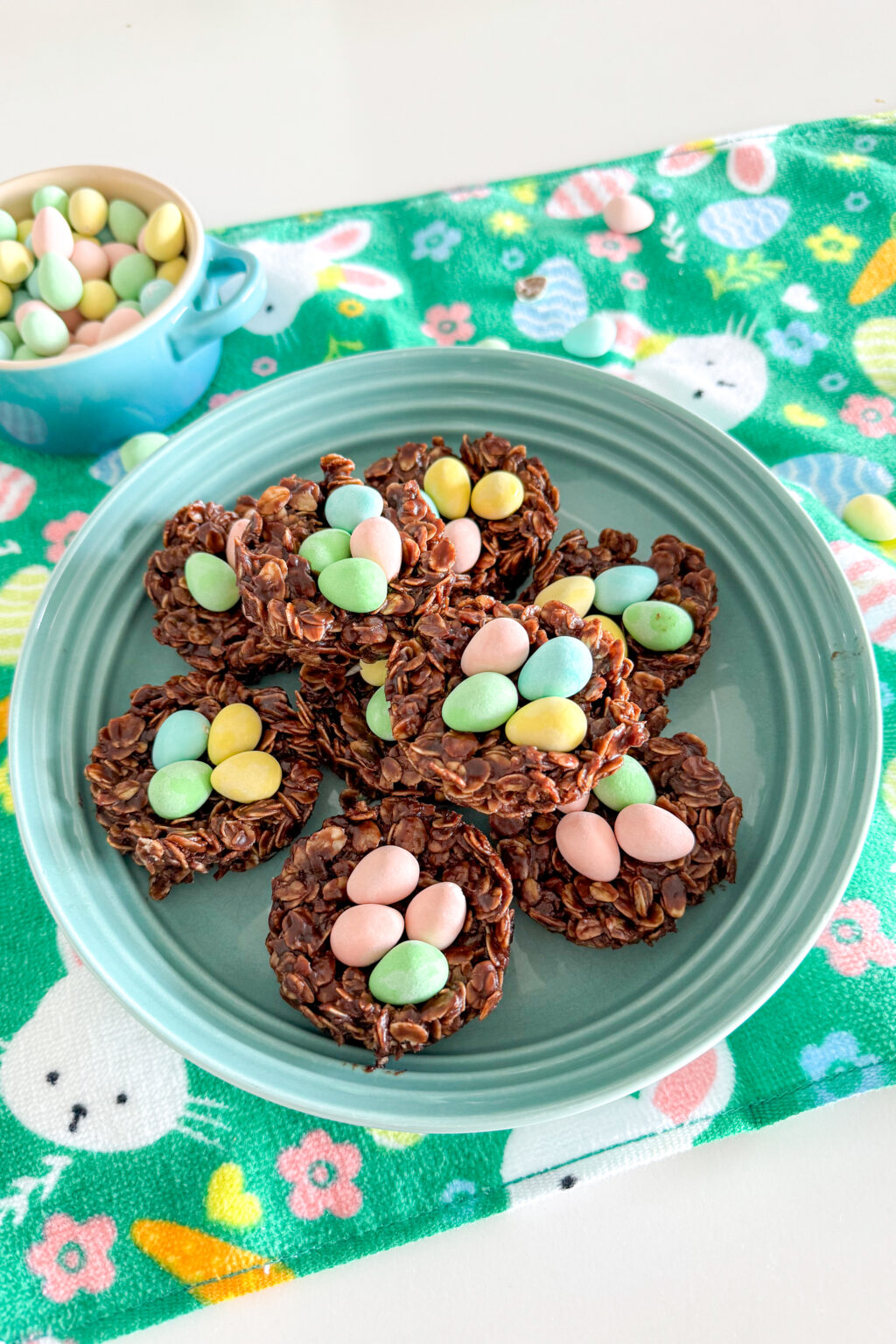 No-Bake Easter Nest Cookies - The Secret Crunch | Homemade Cookies & More